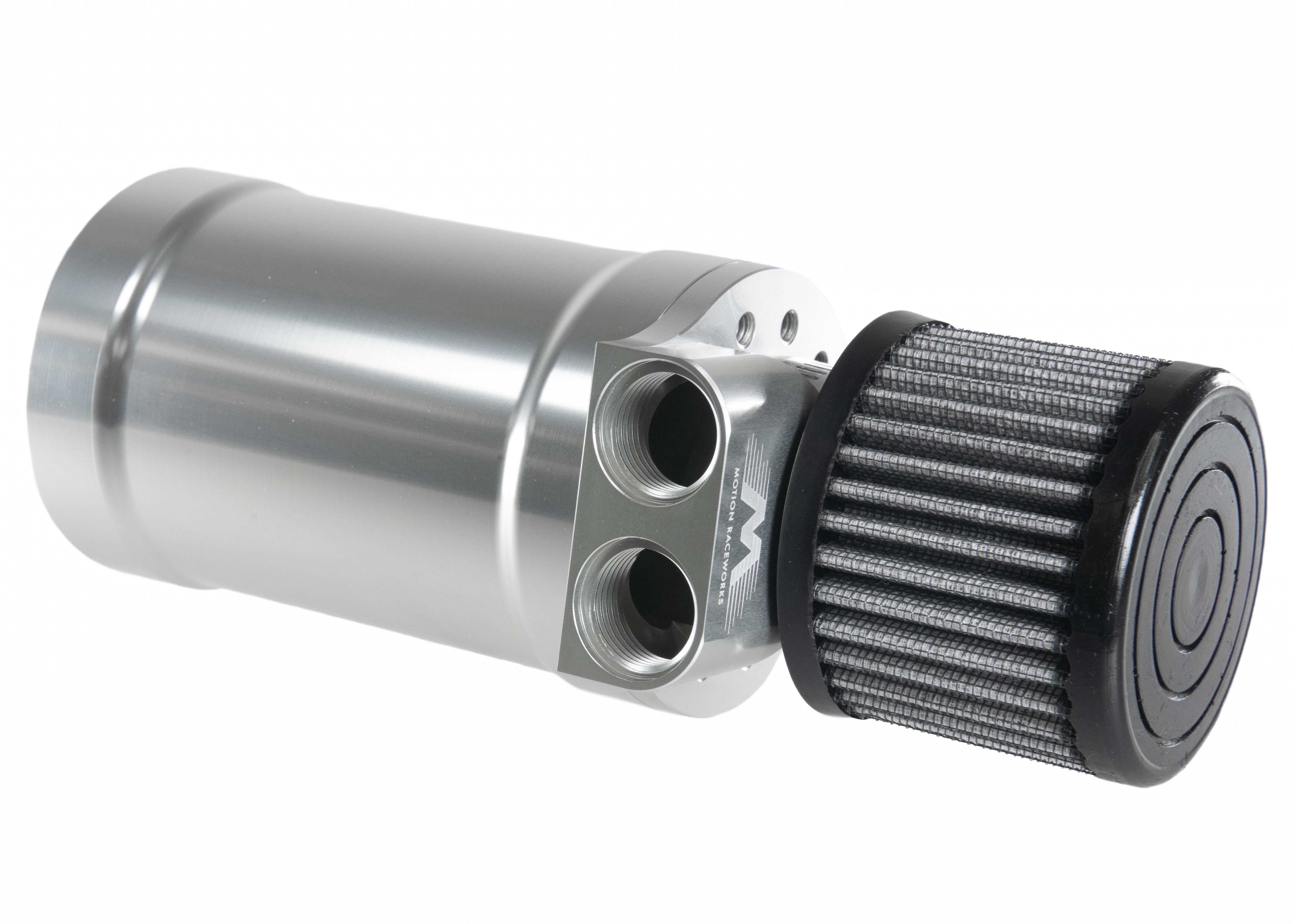 Motion Raceworks Top Loader Billet Oil Catch Can Clear Anodized ( Dual ...
