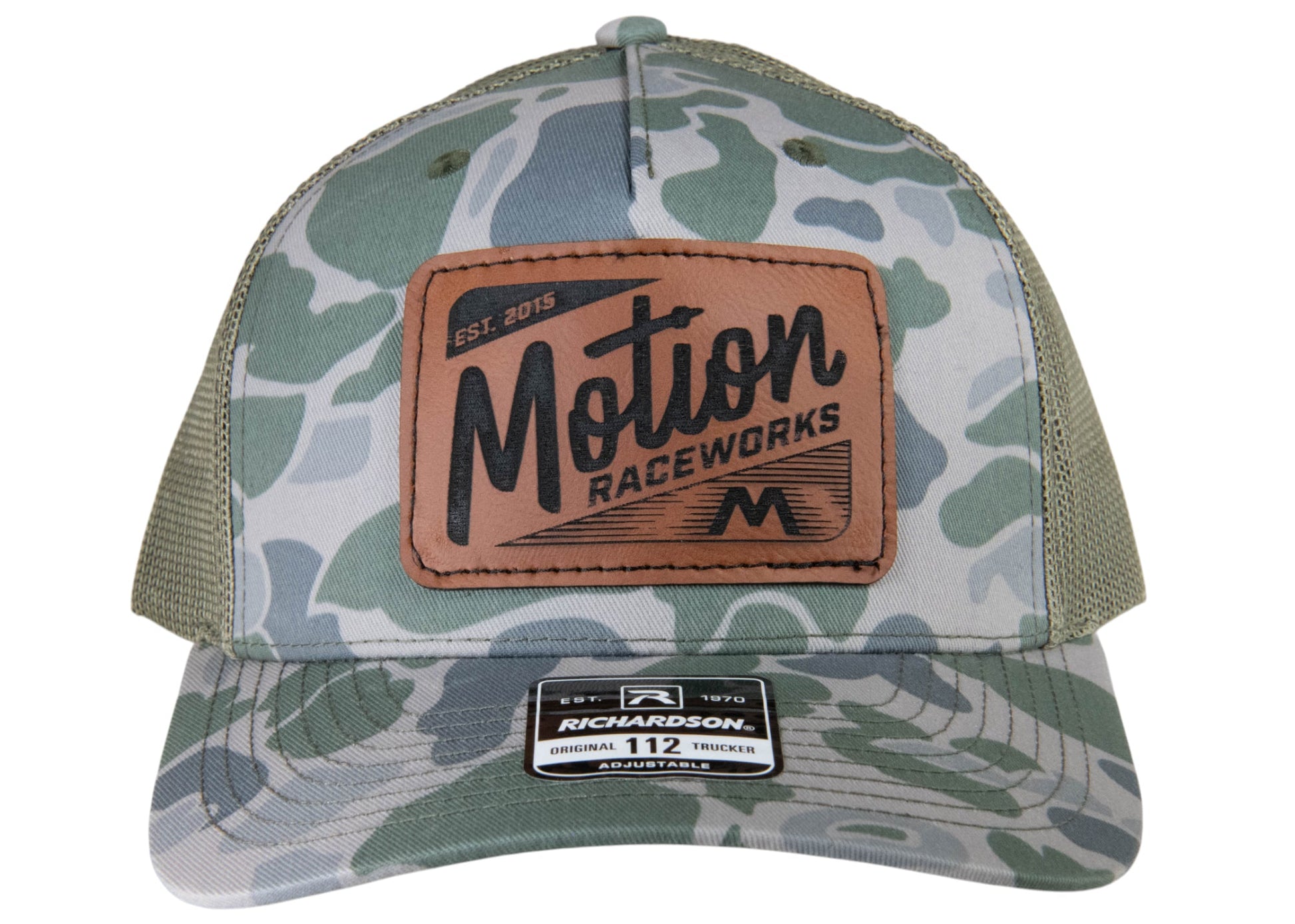 Marsh Duck Camo Leather Patch Trucker Hat: Limited Edition – Killin Time Racing